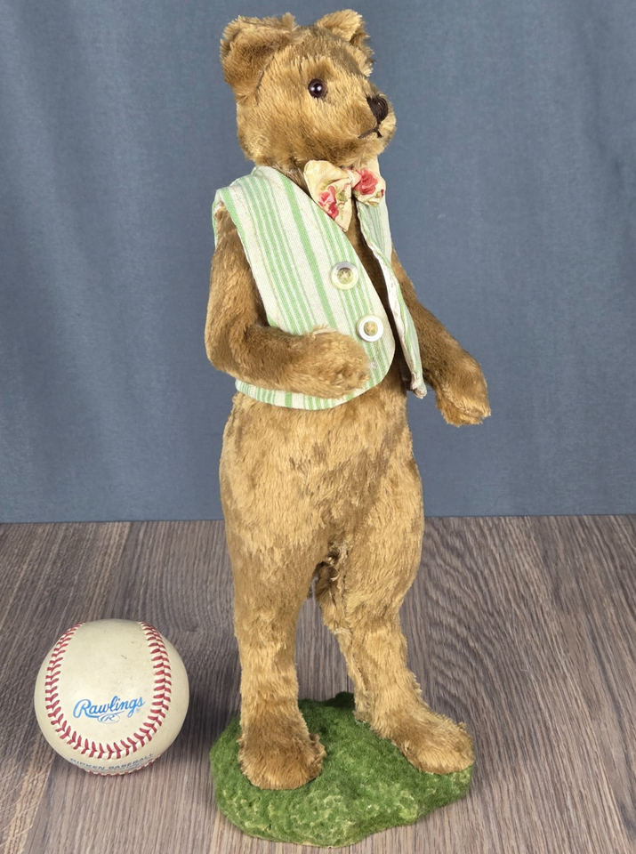 Bethany Lowe Flower Peddler velveteen Bear, without basket 14" | eBay