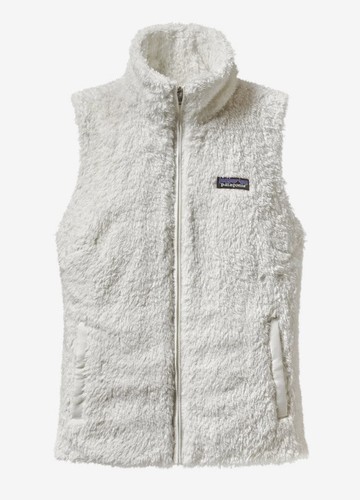 $109 PATAGONIA Birch White Los Gatos Full Zip Fuzzy Vest Size Large | eBay
