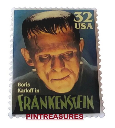 Frankenstein Pin Hollywood Movie Pin Monster Metal USPS Stamp Collector ...