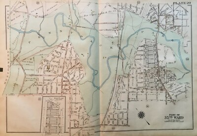 1927 FOX CHASE BUSTLETON PHILADELPHIA PENNSYLVANIA PENNYPACK PARK ATLAS ...