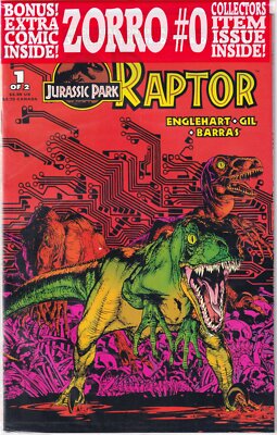 Jurassic Park: Raptor #1 Polybagged Direct Edition Cover Topps Comics ...