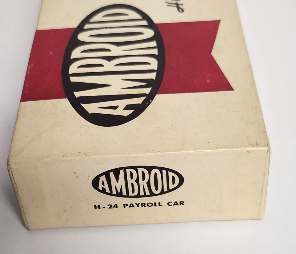 Vintage HO Ambroid H-24 Payroll Car Wooden Craftsman Kit | eBay