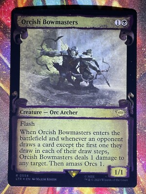 MTG - Orcish Bowmasters - Silver Foil Showcase - Rare! NM !! | eBay