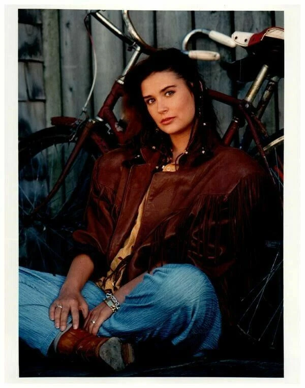 Demi Moore In Leather