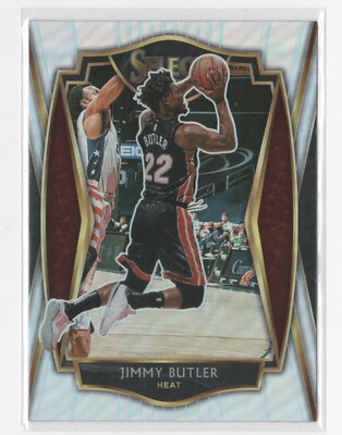 2020-21 Panini Select Jimmy Butler Premier Level Silver Prizm #115 Heat ...