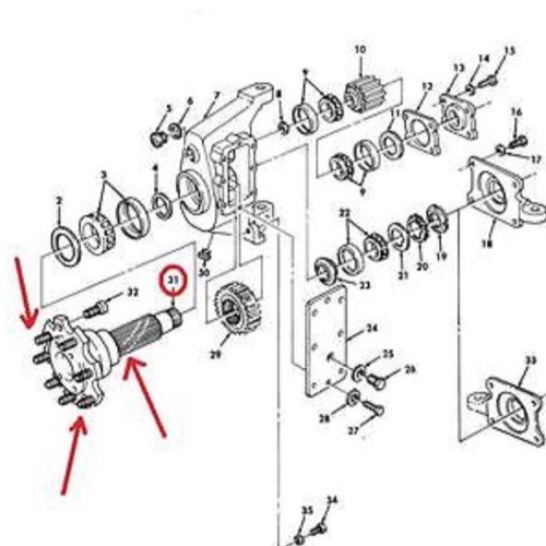 4 SPINDLES Early Style KNUCKLE Military Humvee M998 5579061 Axle Wheel ...