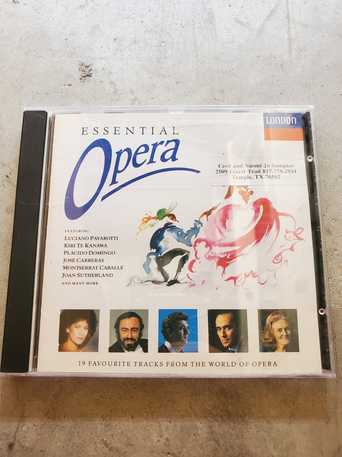 Essential Opera 1 CD London Pavarotti Sutherland Domingo Te Kanawa E | eBay