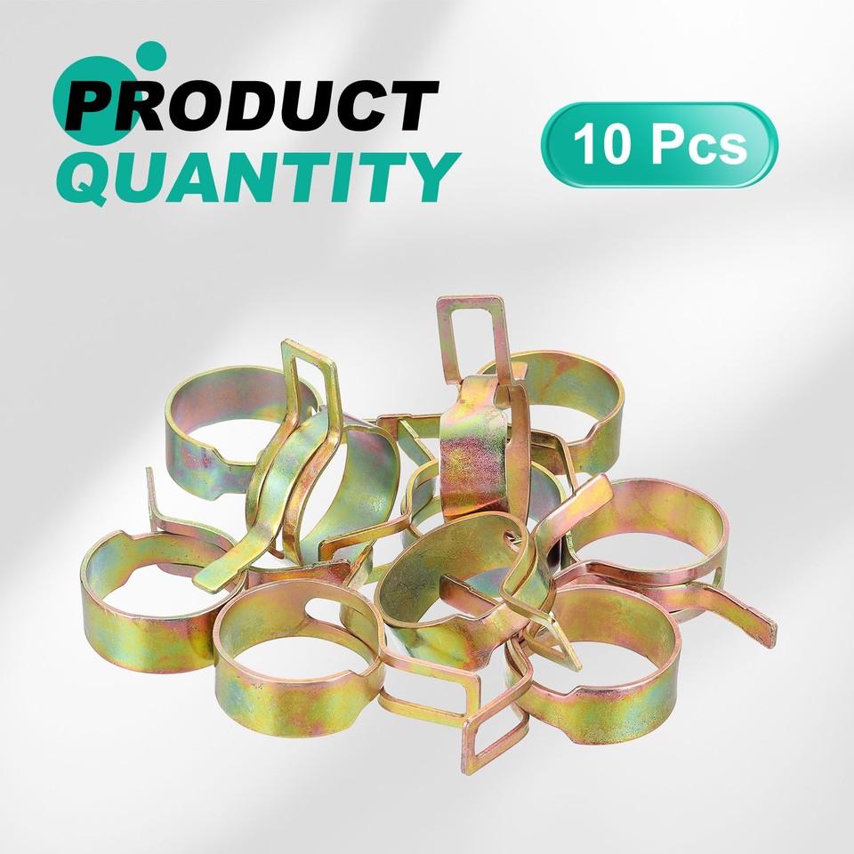 10pcs Spring Band Type Hose Clamps 34mm Silicone Vacuum Pipe Clip ...
