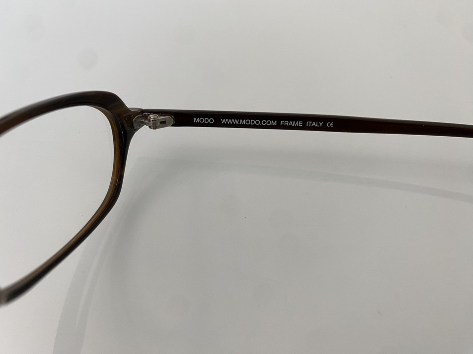 Modo Eyeglass Frames Model 223 DKHRN Brown 48-16-140 Made In Italy MODO ...