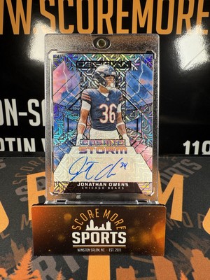 Jonathan Owens 2024 Obsidian Cosmic Storm Mojo Auto 1/1 Bears Simone ...