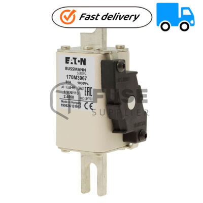 1PC New Eaton BUSSMANN 170M3967 80A, 1000V High Speed Square Body Fuse ...