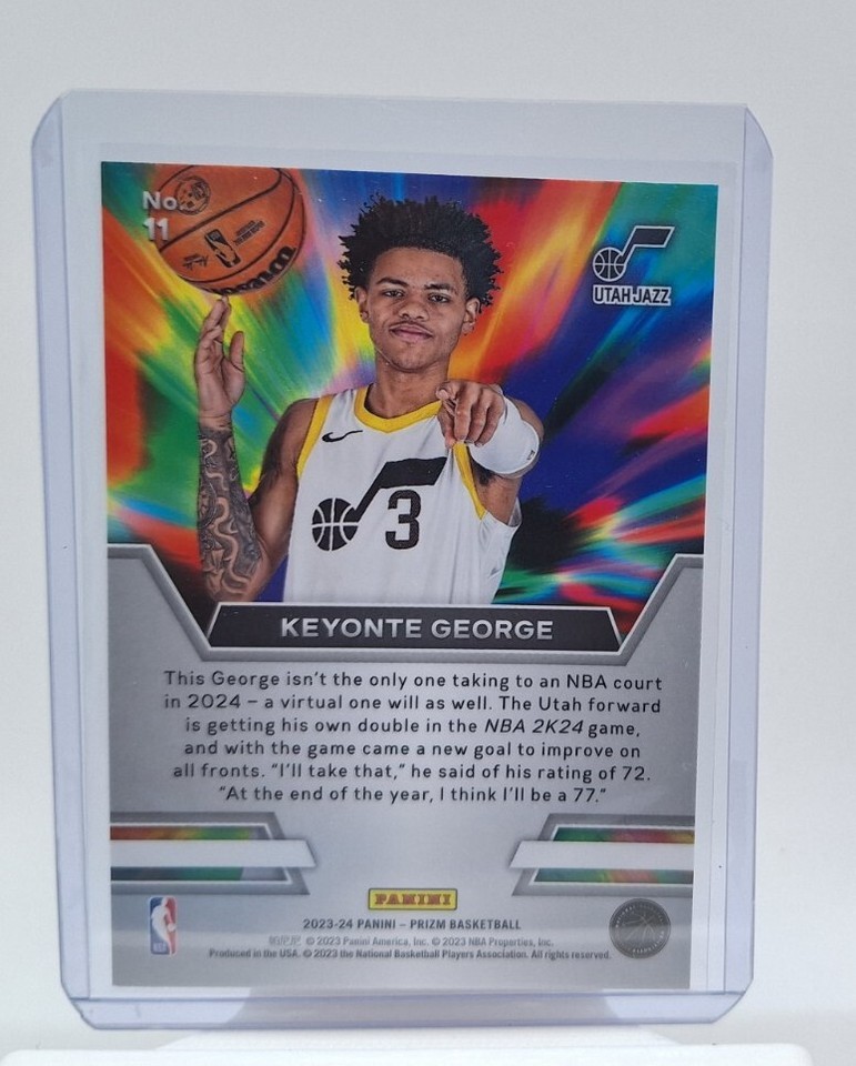 2023-24 Panini Prizm Keyonte George Instant Impact RC Rookie Card | eBay