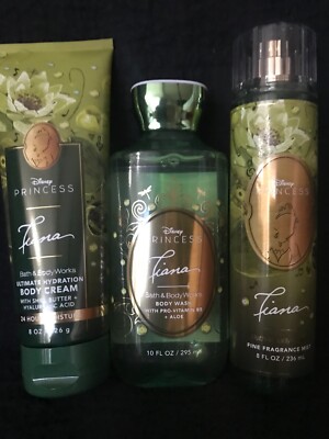 Bath Body Works Princess Tiana 3 piece Body Care Set Disney | eBay