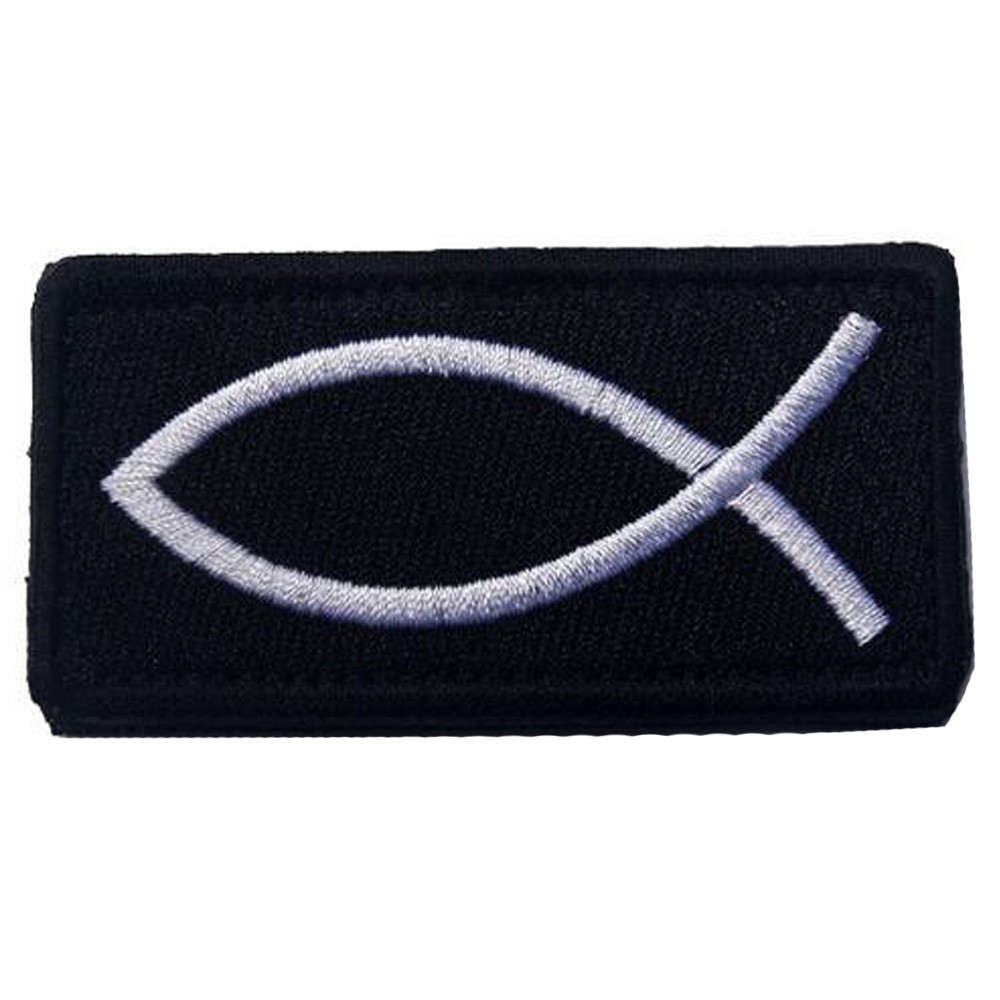 JESUS FISH 3D U.S. ARMY USA TACTICAL PATCHES BADGE EMBROIDERED PATCH ...