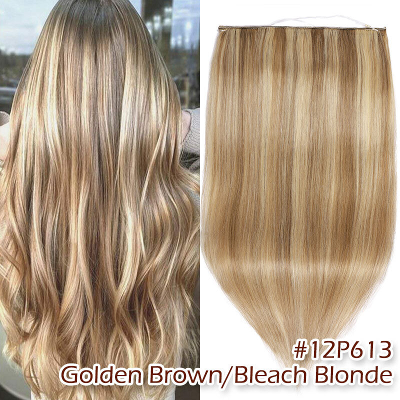 Real Invisible Wire In Human Hair Extension Secret Hidden Extensions ...