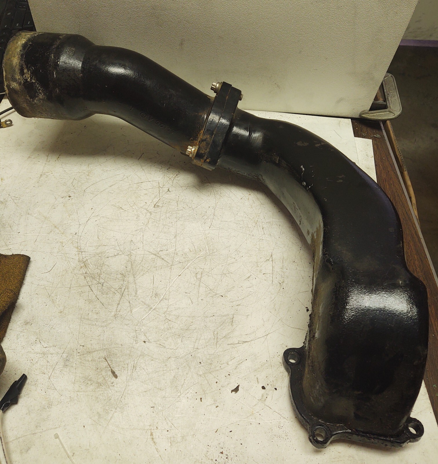 MerCruiser Exhaust Elbow Pipe Assembly 42420 Flang Bolting Alpha One Gen 1