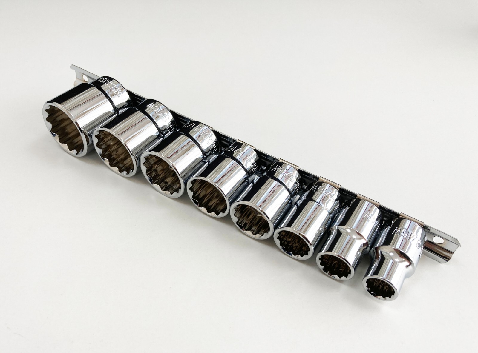 8 Piece Socket Set Whitworth 1/2" Drive BSW Imperial Sizes Shallow Set ...