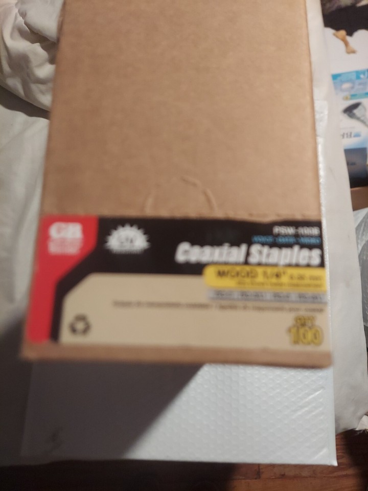 1000 GB 1/4" Wood Coax Staples (10- 100 Packs) | eBay