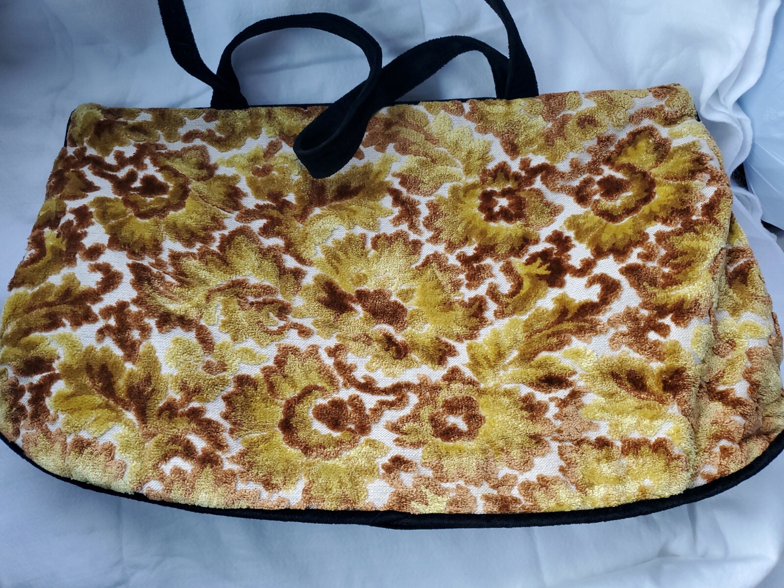 Offhand Designs Knitting/Project Bag Large Yellow Flowers | eBay