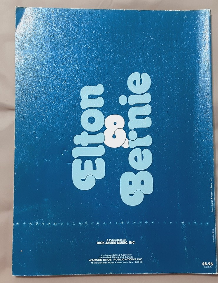 ELTON JOHN & BERNIE TAUPIN Deluxe Sheet Music - 128 pages | eBay