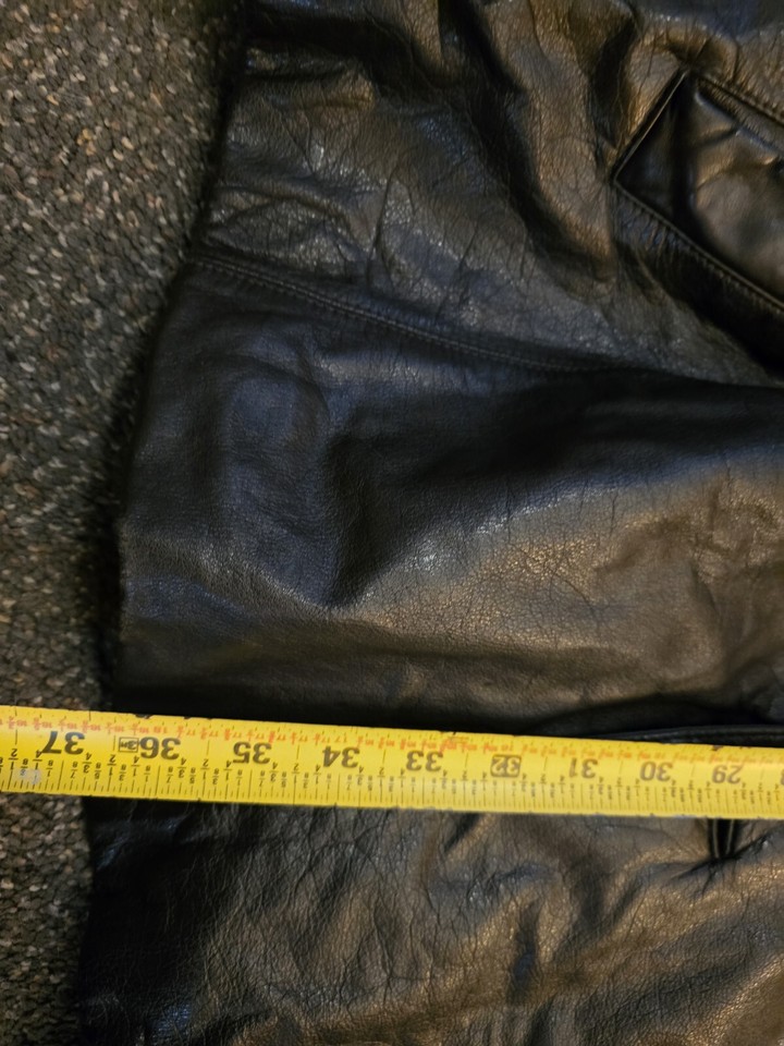 Vintage Wilson’s Leather Expert Men’s L Leather Coat Jacket Button Up Black | eBay