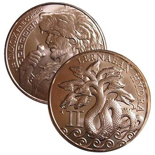 12 Labors of Hercules Series 1 oz .999 Pure Copper Medallion ...