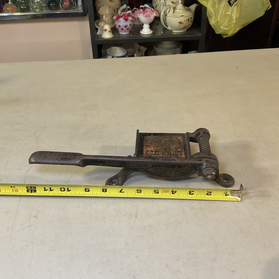 Vintage Antique "Master Workman" Tobacco Cigar Plug Cutter No. 0 Cast ...