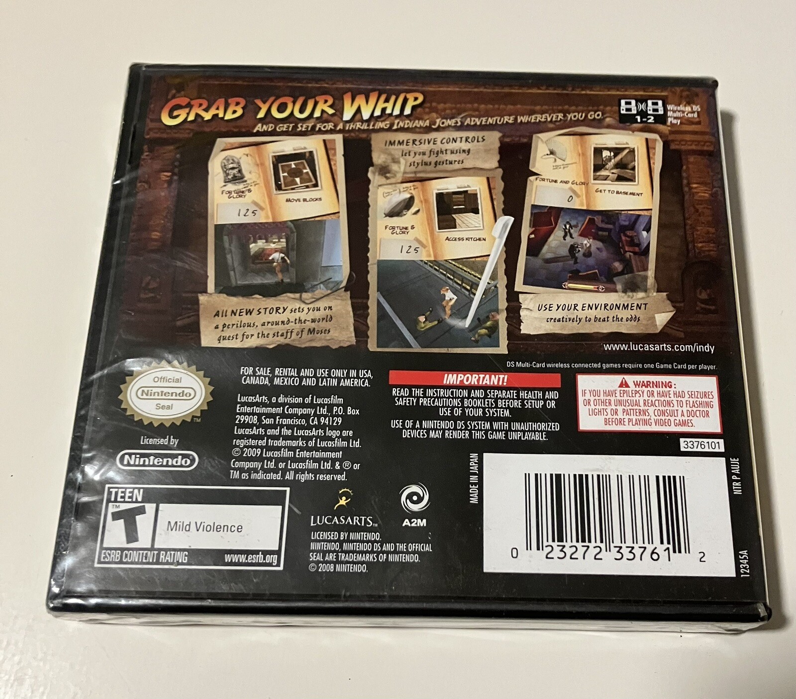 Indiana Jones and the Staff of Kings Nintendo DS Brand New! 23272337612 ...