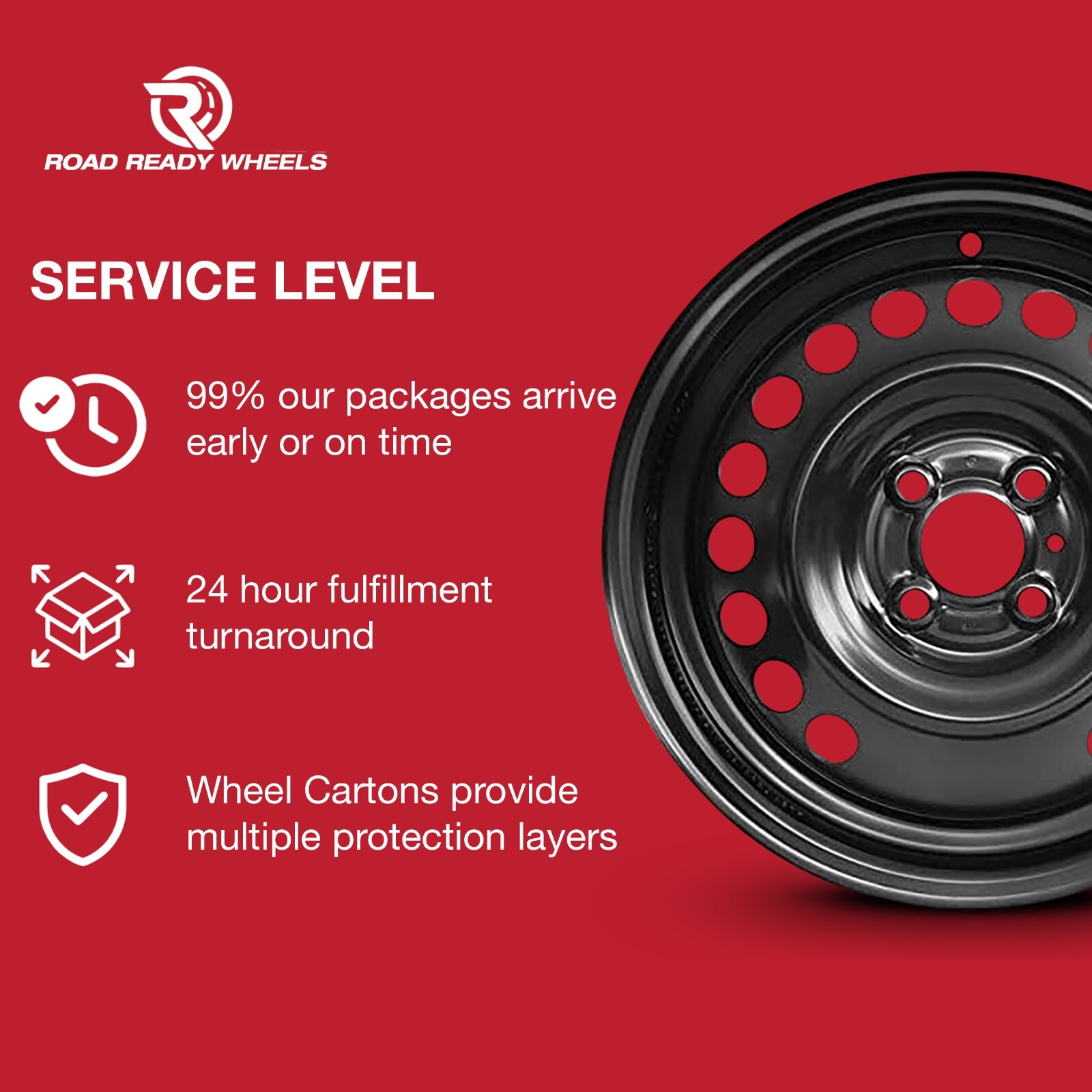 New Wheel For 2004-2020 Ford F150 18 Inch 18x7.5" Painted Black Steel ...