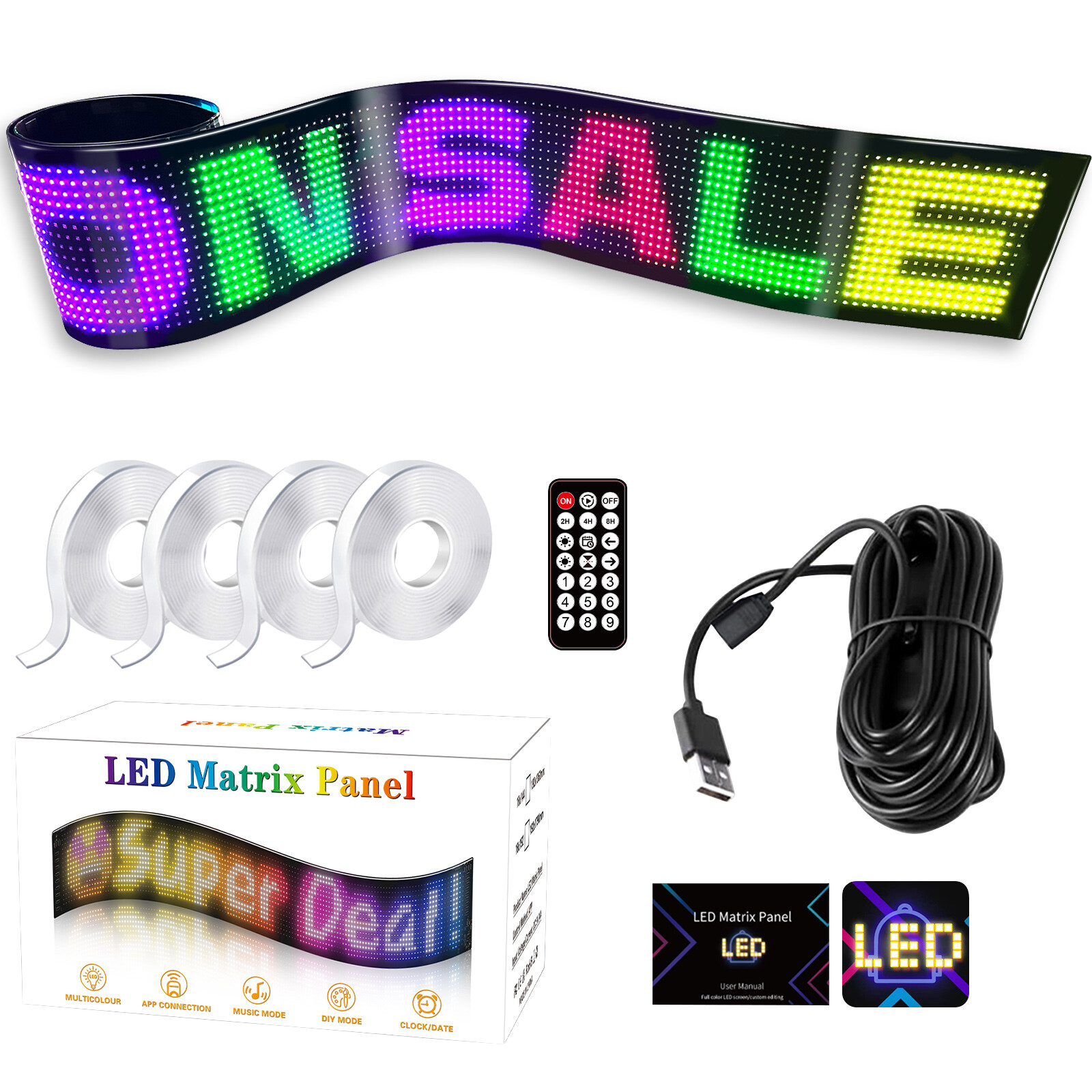 2025 Truck-Specific Devil's Eye LED-Screen Car DIY Eye Light Dynamic ...