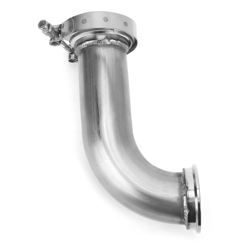 2.5" 63mm V band Flange 90 Degree Garrett Elbow Pipe Turbo Clamp ...