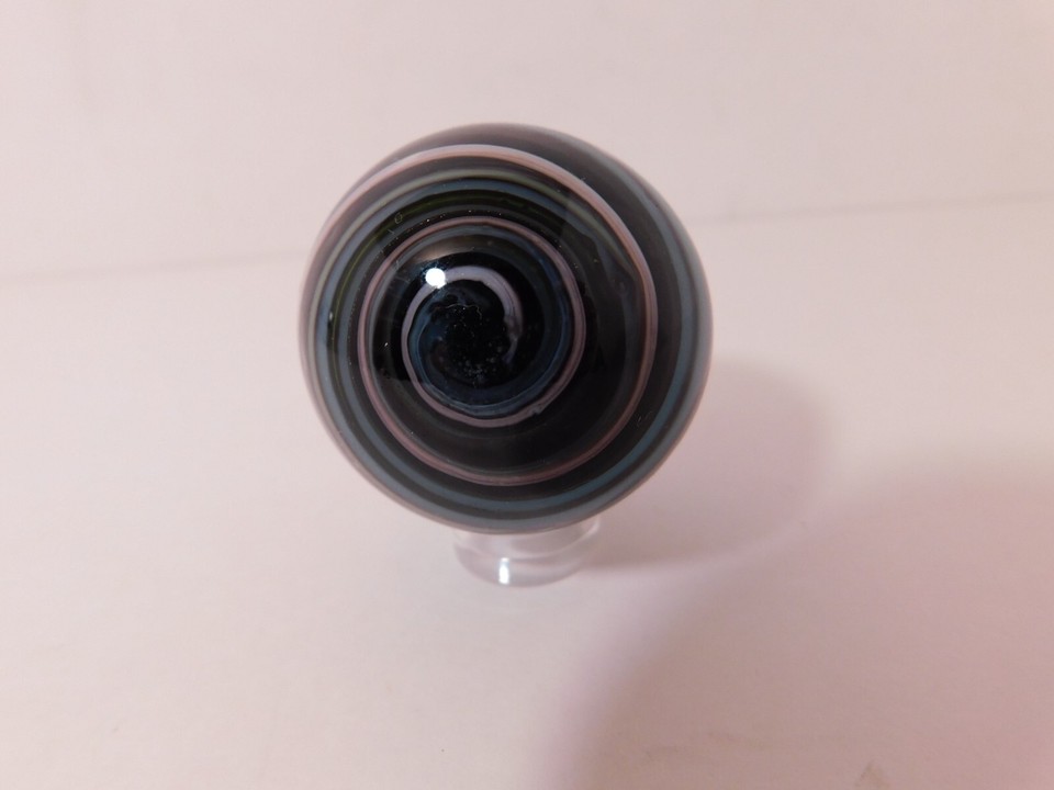 New Stunning Handmade Reverse Corkscrew Art Glass Marble - 39 MM = 1-1/ ...