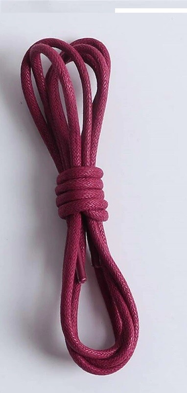 3Pair 6pcs Shoe Laces Round Cotton Waxed Dress Boots VARIOUS COLORS 27 ...