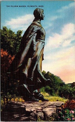 Pilgrim Maiden Plymouth Massachusetts Statue Monument Linen Forest ...
