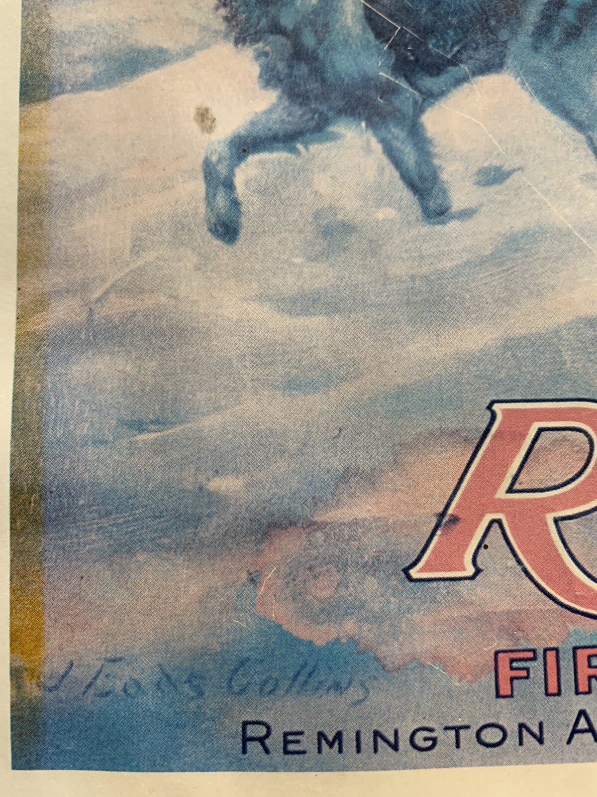 Framed Signed Vintage Remington UMC Advertising Poster | eBay