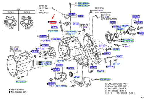 Bouchon de boîte de transfert TOYOTA HILUX MK8 9034114012 NEUF ORIGINAL ...