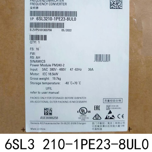 New Siemens 6SL3210-1PE23-8UL0 6SL32101PE238UL0 SINAMICS PM240-2 ...