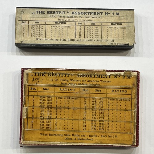 Vintage Watch Bestfit Timing Washer Assortments 1M 2M - (803) | eBay