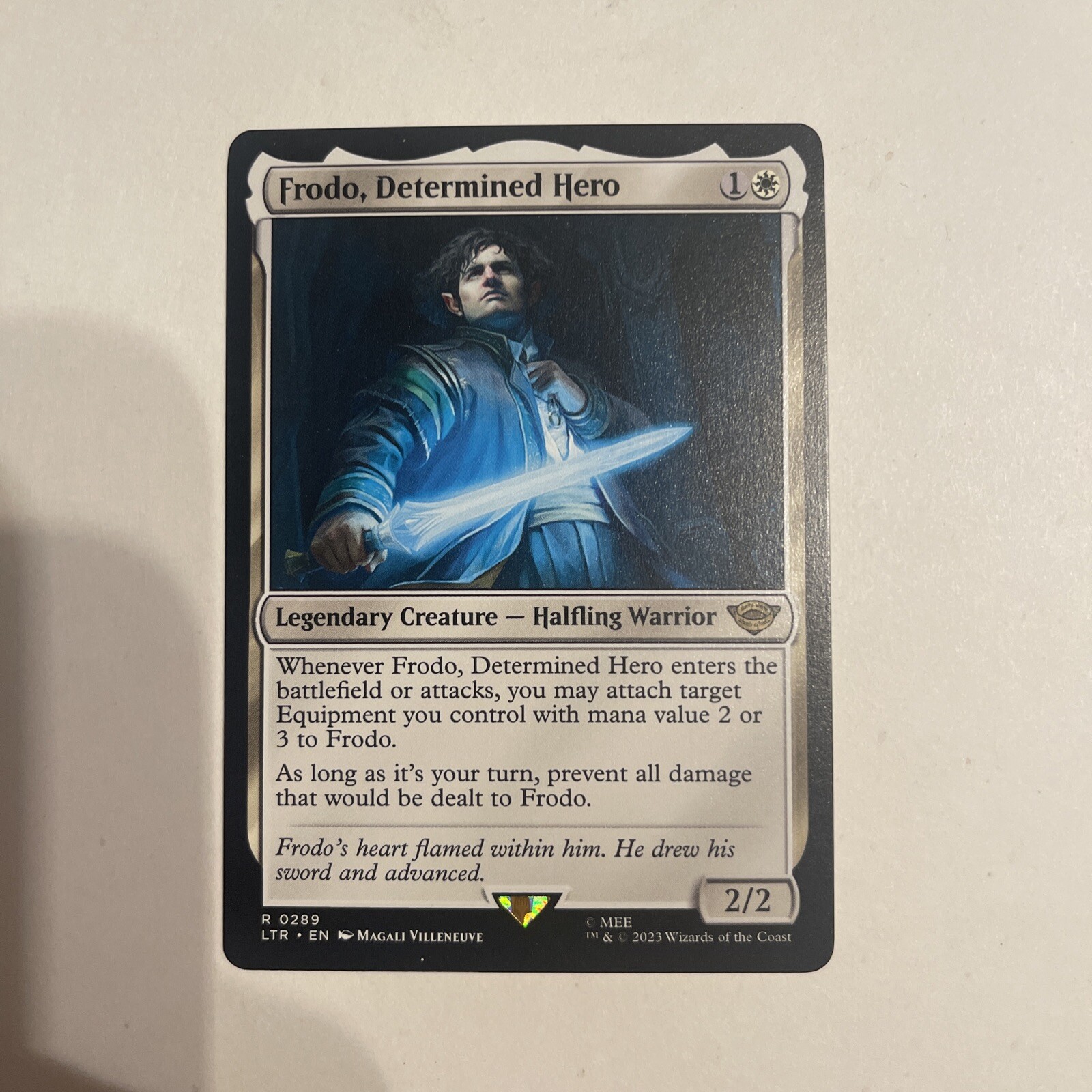 MTG Frodo, Determined Hero #289 NM - Magic The Gathering - Lord of the ...