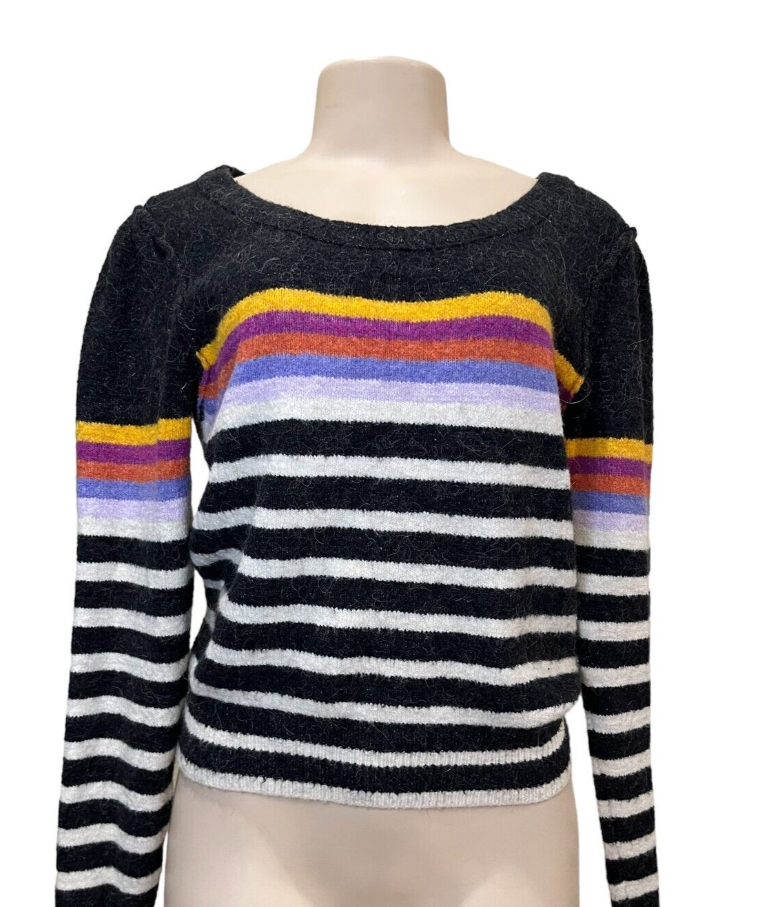 Free People Complete Me Sweater Size X-Small Striped | eBay