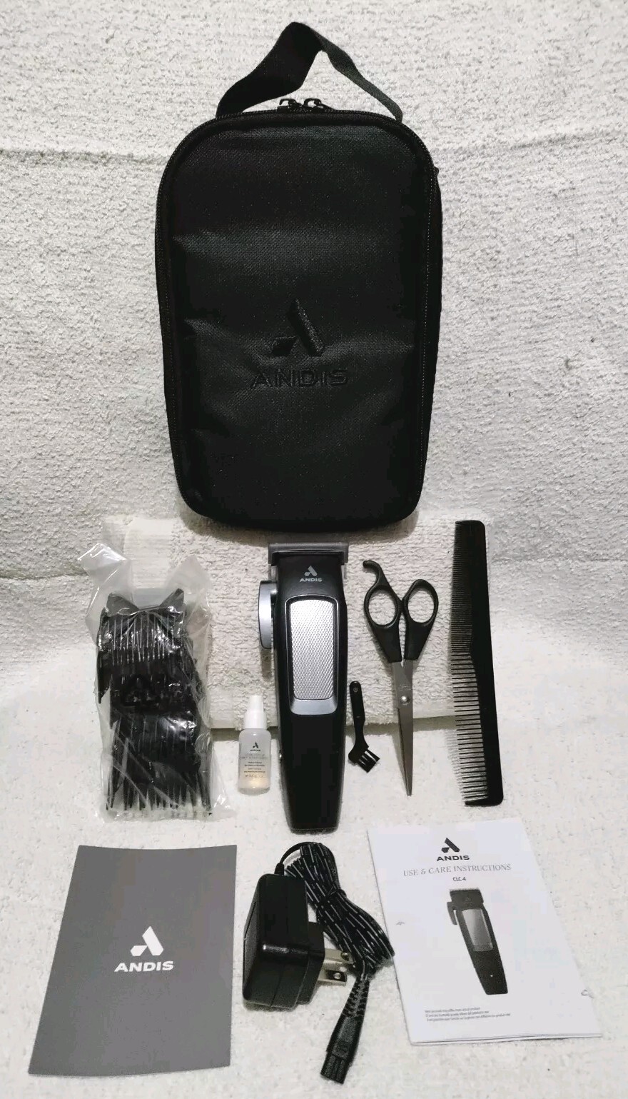 🆕 Andis inCRED CLIPPER 18 Pieces Home Kit CLC-4 With Soft Carry Case | eBay