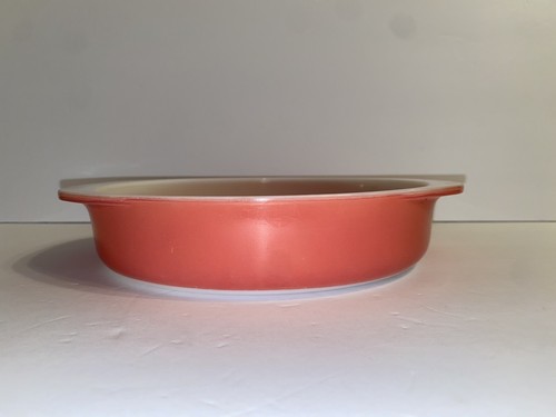 Vintage Pyrex Flamingo Pink 221 Round Baking Dish Pie Cake Pan 8 Inch ...