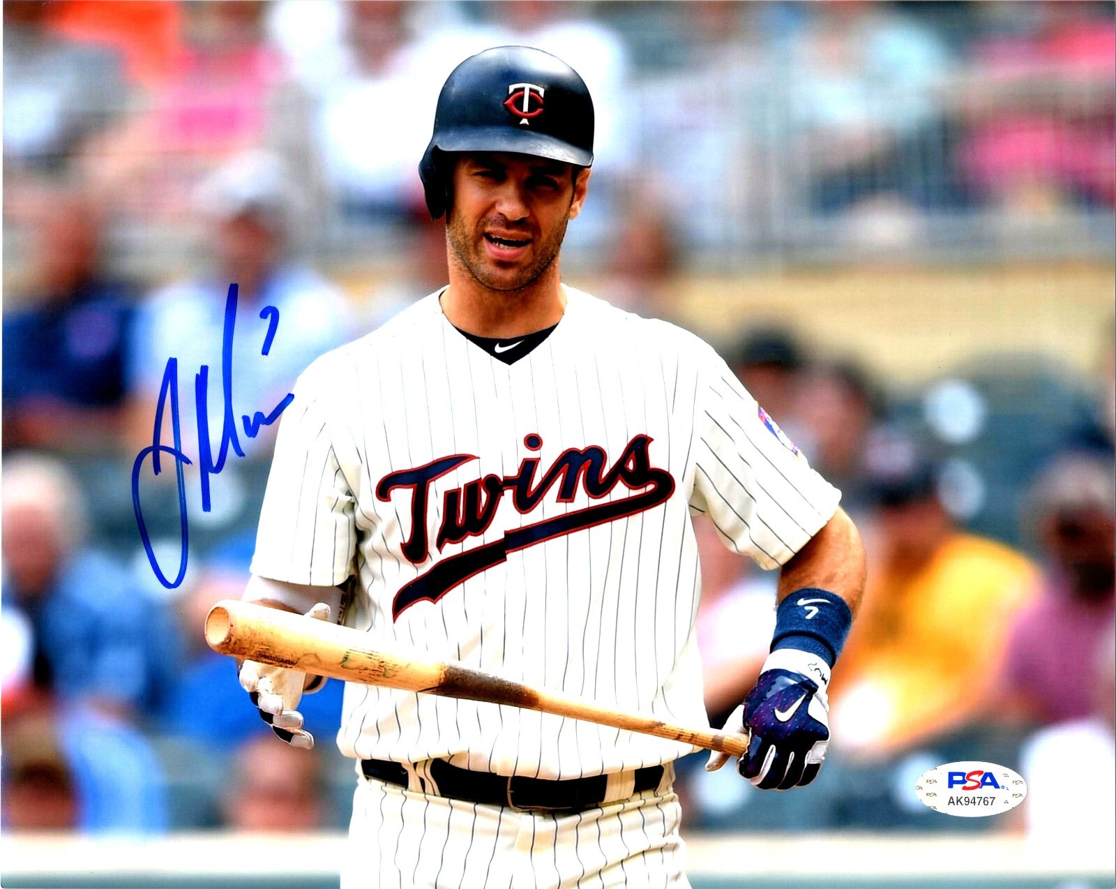 Joe Mauer Autographed Memorabilia | Signed Photo, Jersey, Collectibles ...