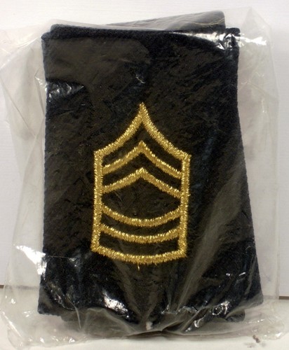 US Army Master Sergeant MSgt Small Soft Shoulder Boards Rank Dress ...