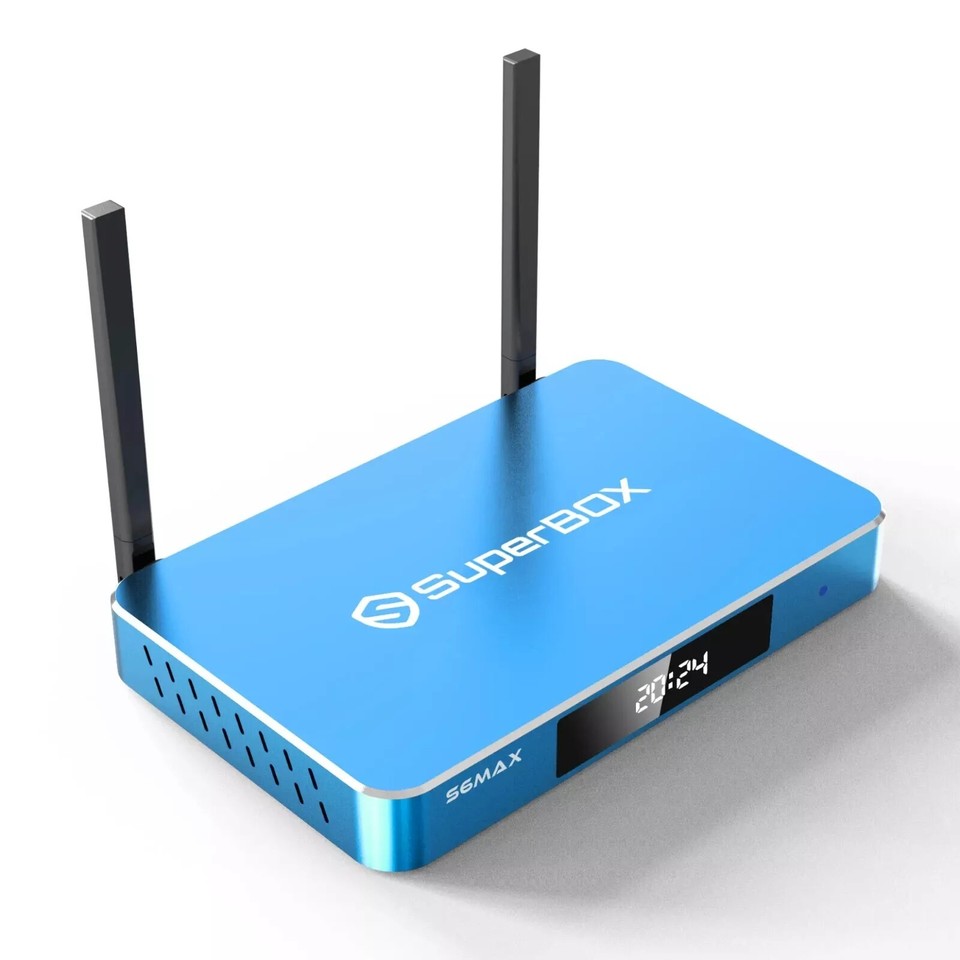 SuperBox S6 Max Streaming TV Media Player 6K WiFi 6 W/ Free Air Remote ...