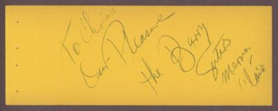 The Barry Sisters (Merna & Claire) signed album page | Singers ...