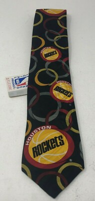 Official Licensed NBA Houston Rockets LOGO Men's Tie Silk Necktie RM ...