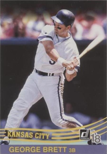 2018 Panini Donruss - Retro 1984 George Brett #241 Blank Back for sale ...