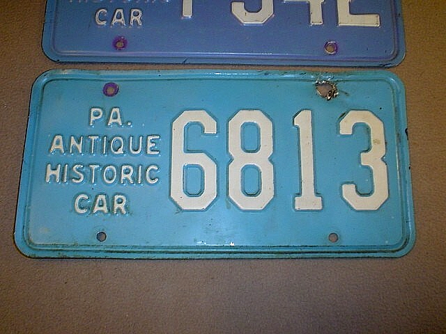 3-PA. ANTIQUE HISTORIC CAR PENNSYLVANIA LICENSE PLATES** | eBay