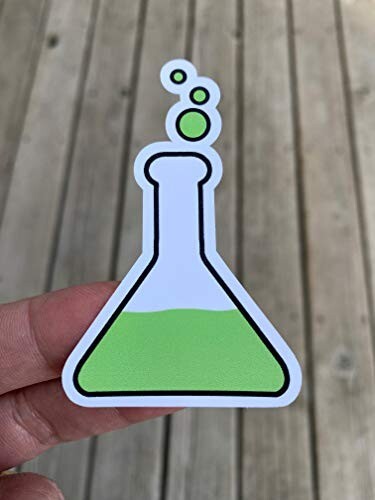 Science Beaker Sticker Laptop Sticker Water Bottle Sticker Phone ...
